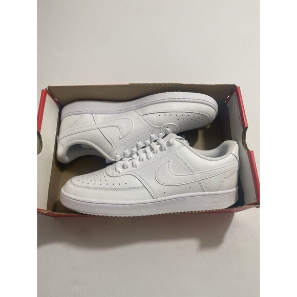Nike | Shoes | New Womens Size 2 Nike Court Vision Low Triple White W ...